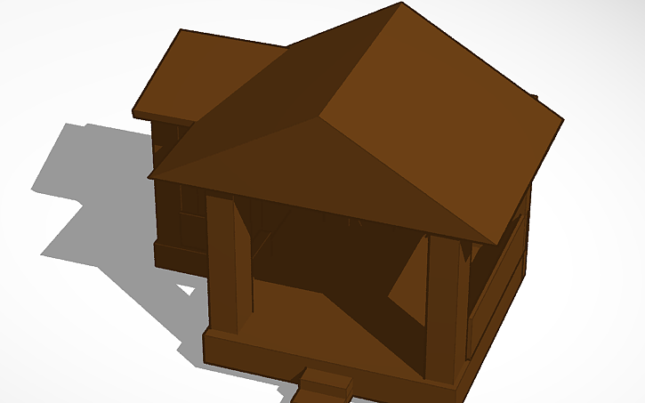 3D design Noh Theater Stage Set - Tinkercad