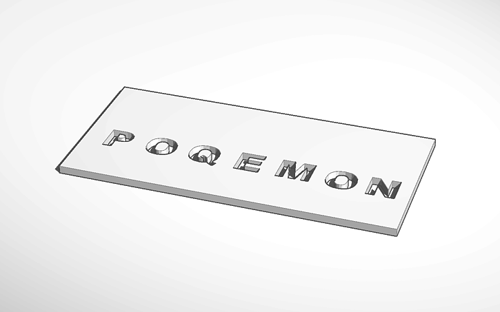 3D design pokemon - Tinkercad