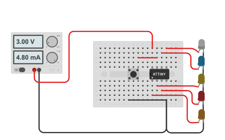 Circuit design Non-blocking Button with Long Press and Double Click Detection - Tinkercad