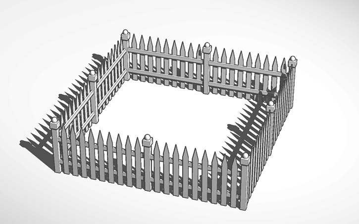 3D design AllanMiller-Fence - Tinkercad