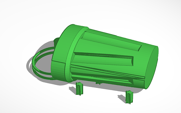 3D design TRASH BIN - Tinkercad