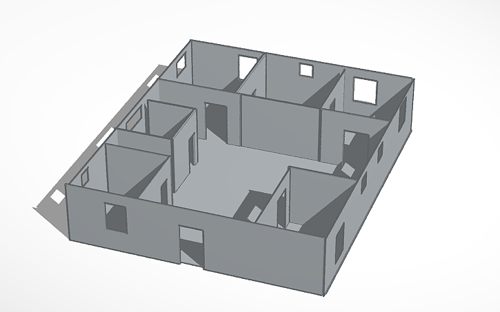 3D design Floor plan - Tinkercad