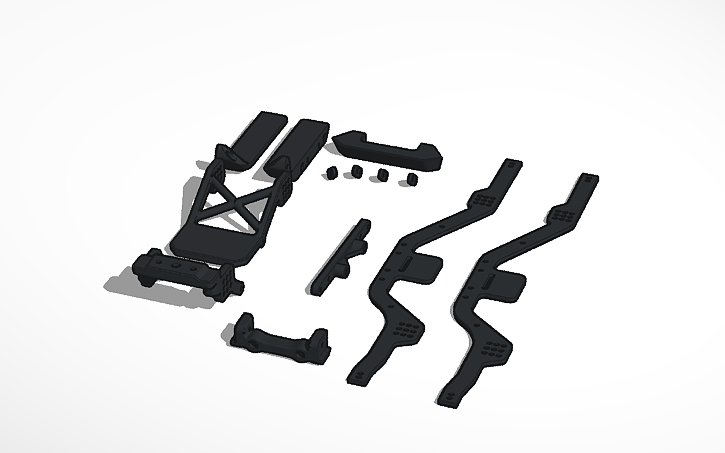3D design scx24 chassis - Tinkercad