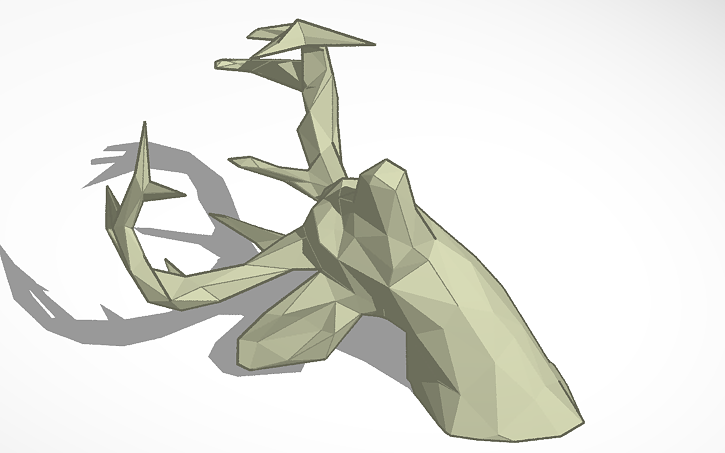 3D design Deer Head - Tinkercad