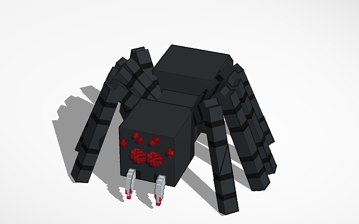 3D design Great Spider (Minecraft Mod) - Tinkercad
