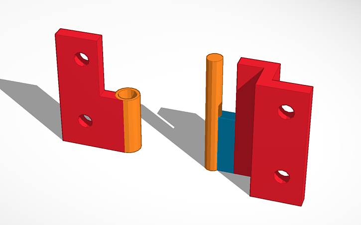 3D design Door window hinge - Tinkercad