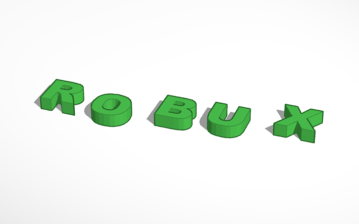 3D design Free robux - Tinkercad