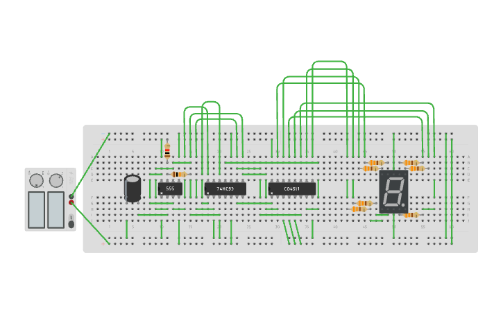Circuit design wip 0 to 6 - Tinkercad
