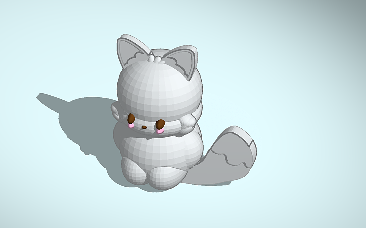 3D design wolf !! - Tinkercad