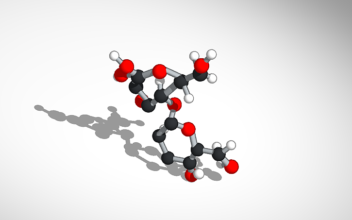 3D design Carbohydrate Complex structure - Tinkercad