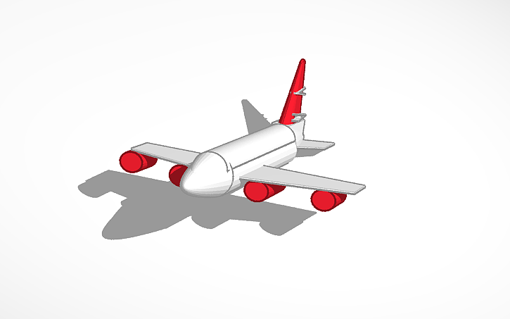 3D design AIR PLANE - Tinkercad