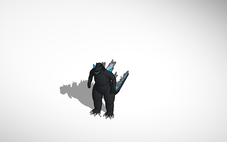 3D design Godzilla - Tinkercad