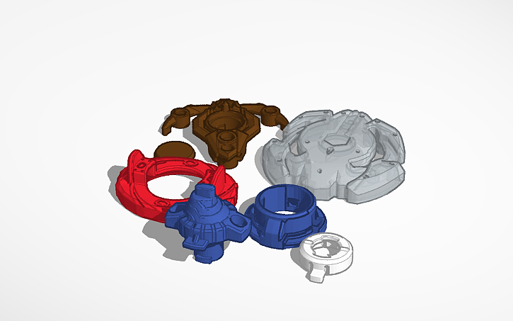 3D design B-21/10 Minoboros Oval Quake - Beyblade Burst Model - Tinkercad