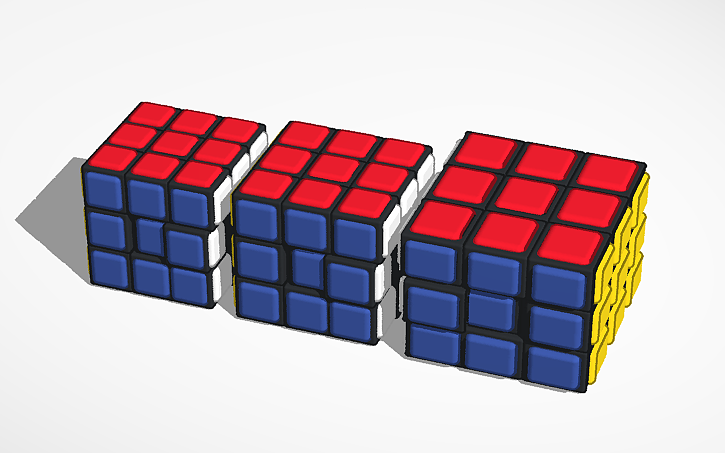 3D design Rubix cube - Tinkercad