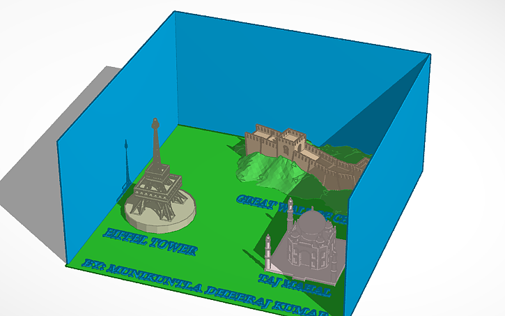 3D design GREAT WALL OF CHINA - Tinkercad