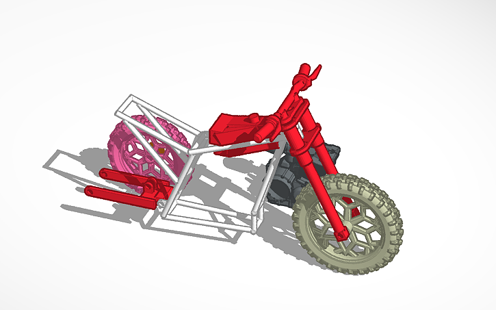 3D design motocross - Tinkercad