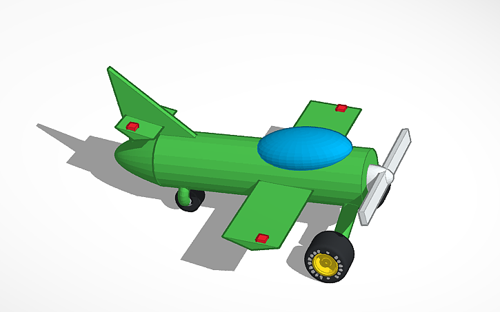 3D design Plane - Tinkercad
