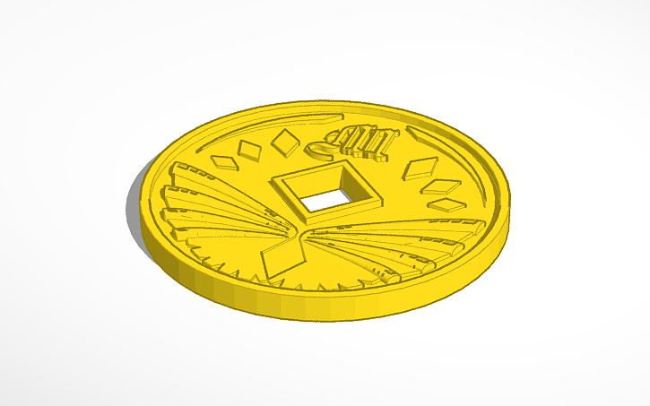 3D design coin - Tinkercad