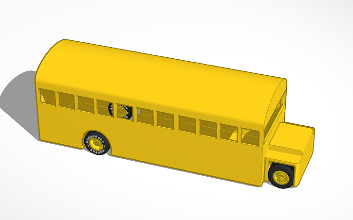 3D design School bus - Tinkercad