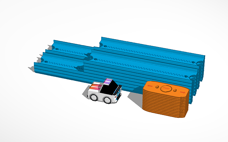 3D design STREET TOONED Track Builder Set + Special Edition Car - Tinkercad