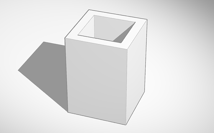 3D design Pen Holder - Tinkercad