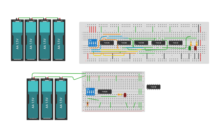 Circuit design COM-LOG - Tinkercad