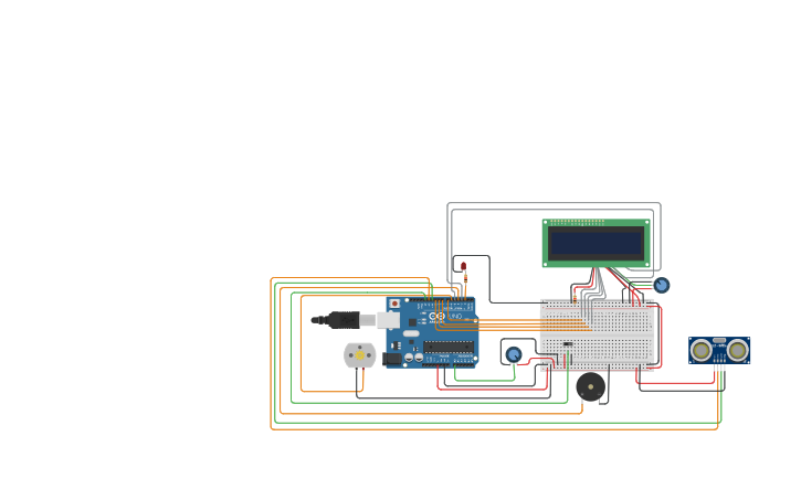 Circuit Design Abs Pulsating Braking With Object Detection System Tinkercad