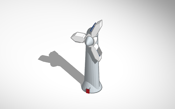 3D design The solar Wind Turbine - Tinkercad