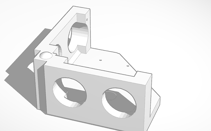 3D design Servo Mount for Utrasonic Sensor (Dual Head) - Tinkercad