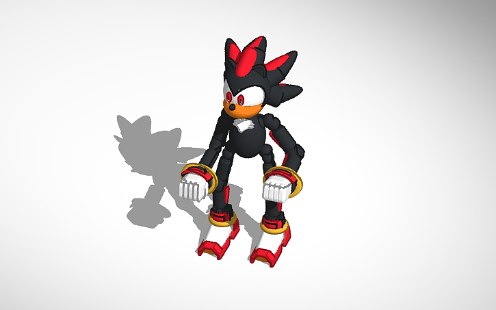 3D design shadow the hedgehog - Tinkercad
