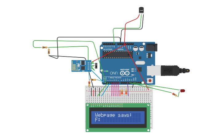 Circuit design WIFI MODULE - Tinkercad