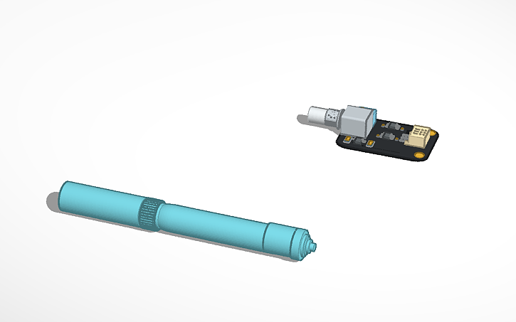3D design Copy of pH level probe sensor - Tinkercad
