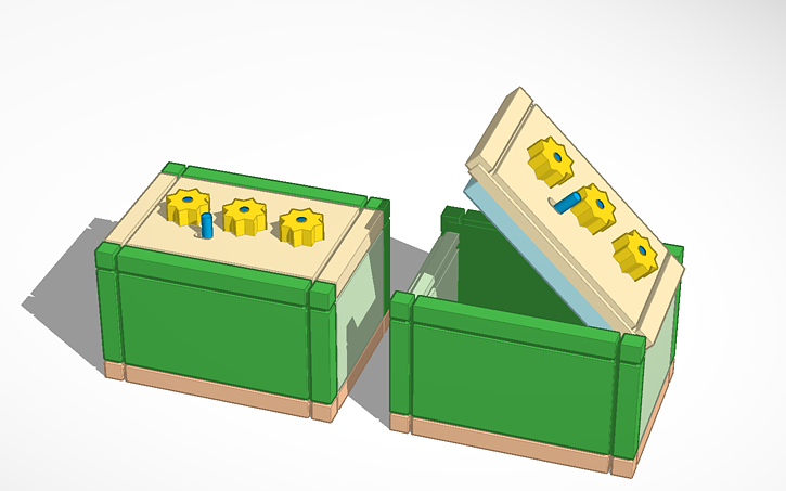 3D design Puzzle box III - Tinkercad