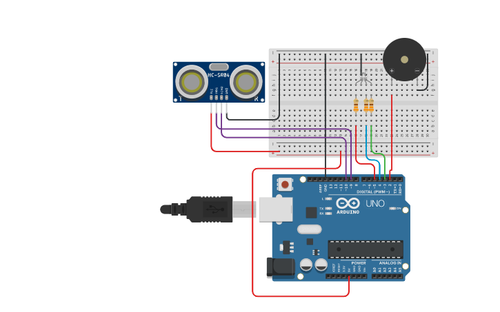 Circuit design Object Detection Project - Tinkercad