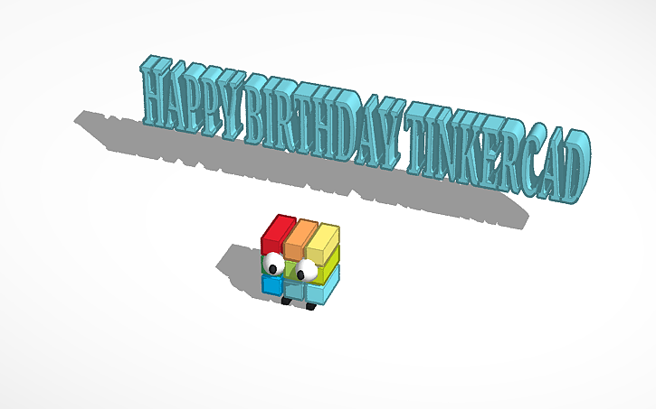 3D design TINKERCAD BIRTHDAY!!! - Tinkercad