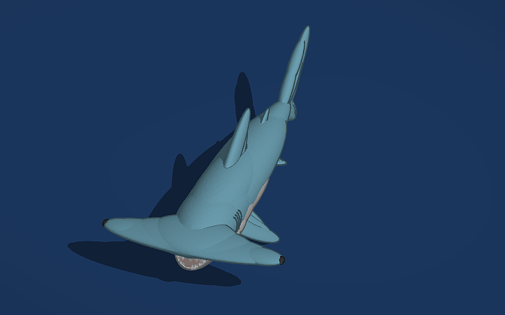 3D design Great Hammerhead Shark - Tinkercad