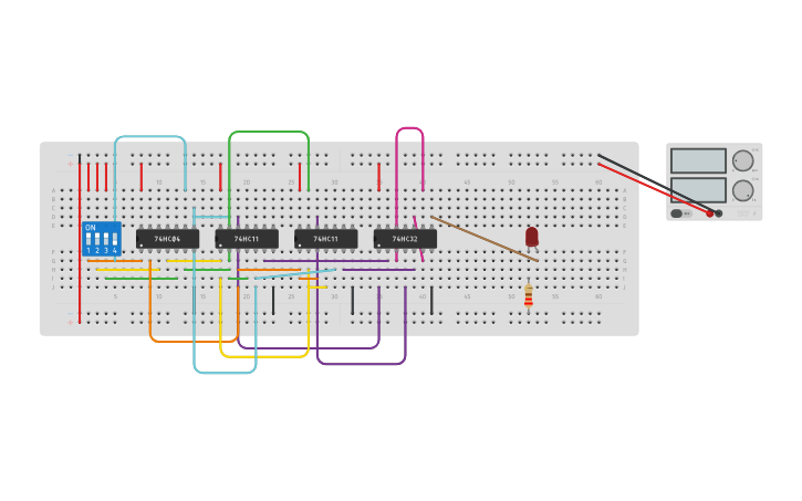 Circuit design letter_b - Tinkercad