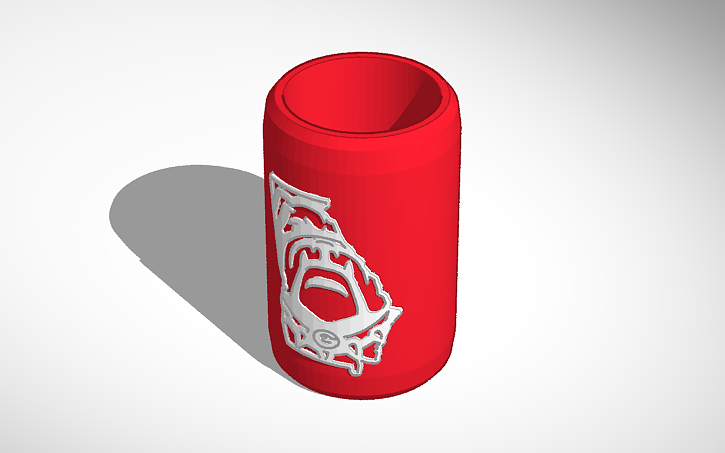 3D design Georgia State Pencil Holder - Tinkercad