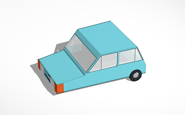 3D design Reliant Robin - Tinkercad
