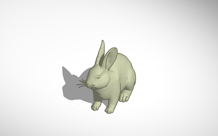 3D design rabbit - Tinkercad