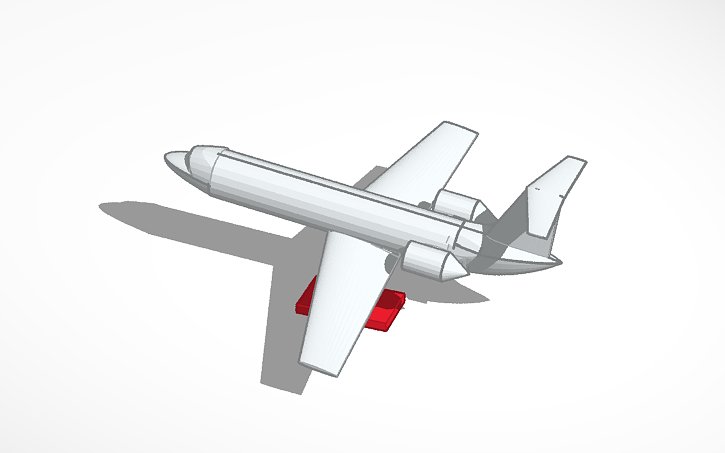 3D design airplane - Tinkercad