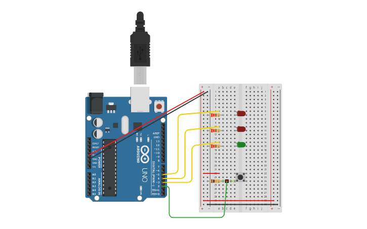 Circuit design practica 1 - Tinkercad