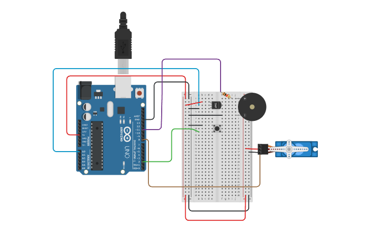 Circuit design Museum FireWatch - Tinkercad