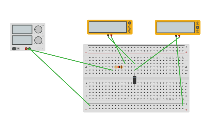 Circuit design pn junction diode reverse biased - Tinkercad