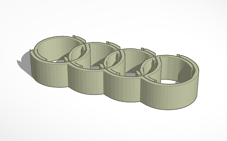 3D design audi logo - Tinkercad