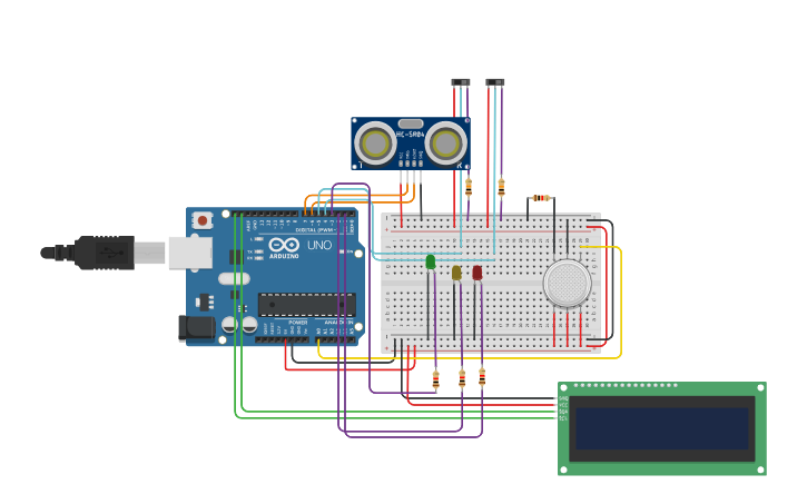Circuit design Co2 Emission Monitor - Tinkercad