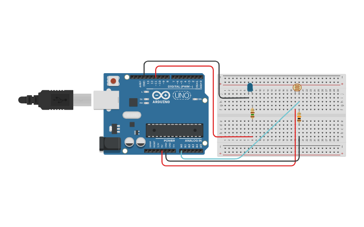Circuit design Arduino - Basic - Tinkercad