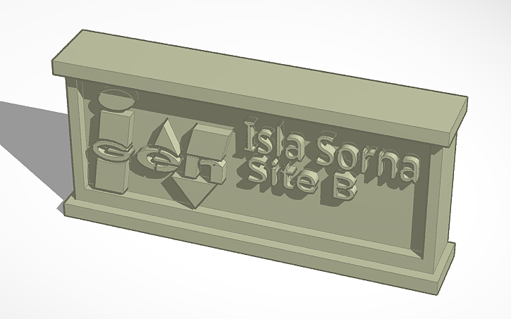 3D design InGen Sorna Sign - Tinkercad