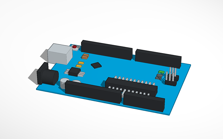 3D design Arduino Uno - Tinkercad