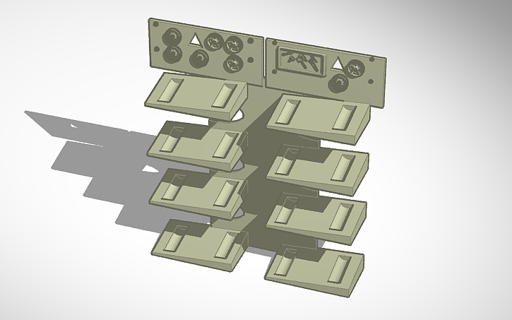 3D design Hot Wheels wall garage - Tinkercad